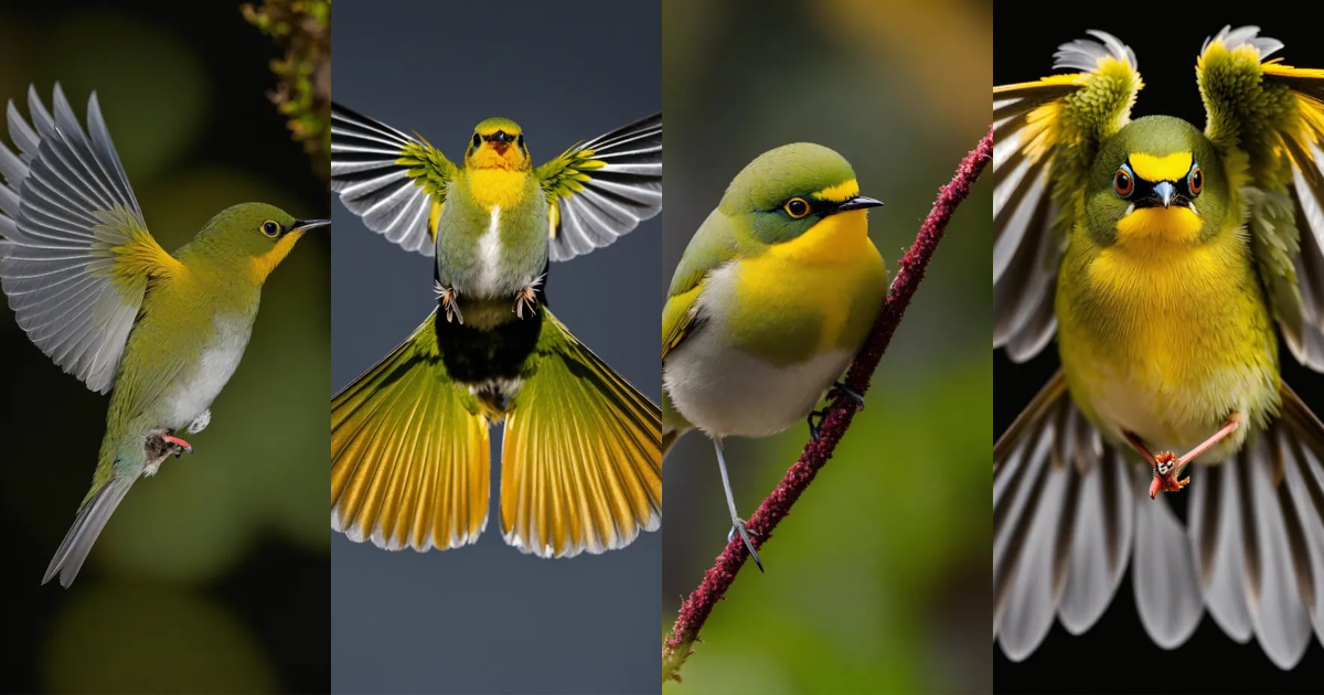 Lexica - Underside of silvereye nz bird flying photo symmetrical black ...