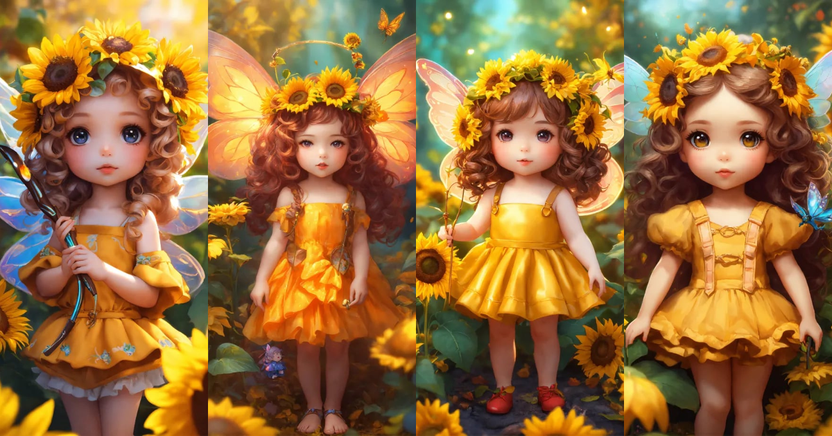 Lexica - Portrait and shot full body of a very cute glad fairy chibi ...