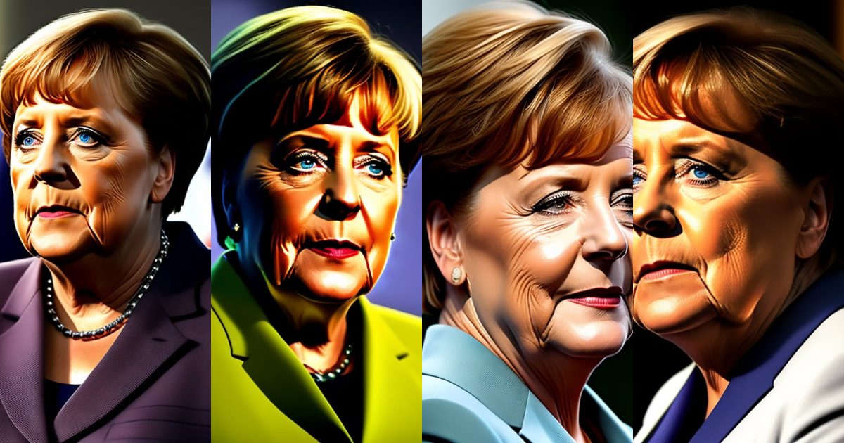 Lexica - Angela merkel with a neck tattoo