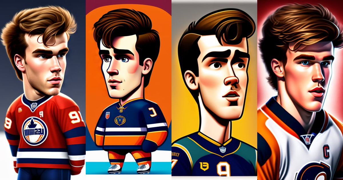 Lexica - Connor Mcdavid cartoon form