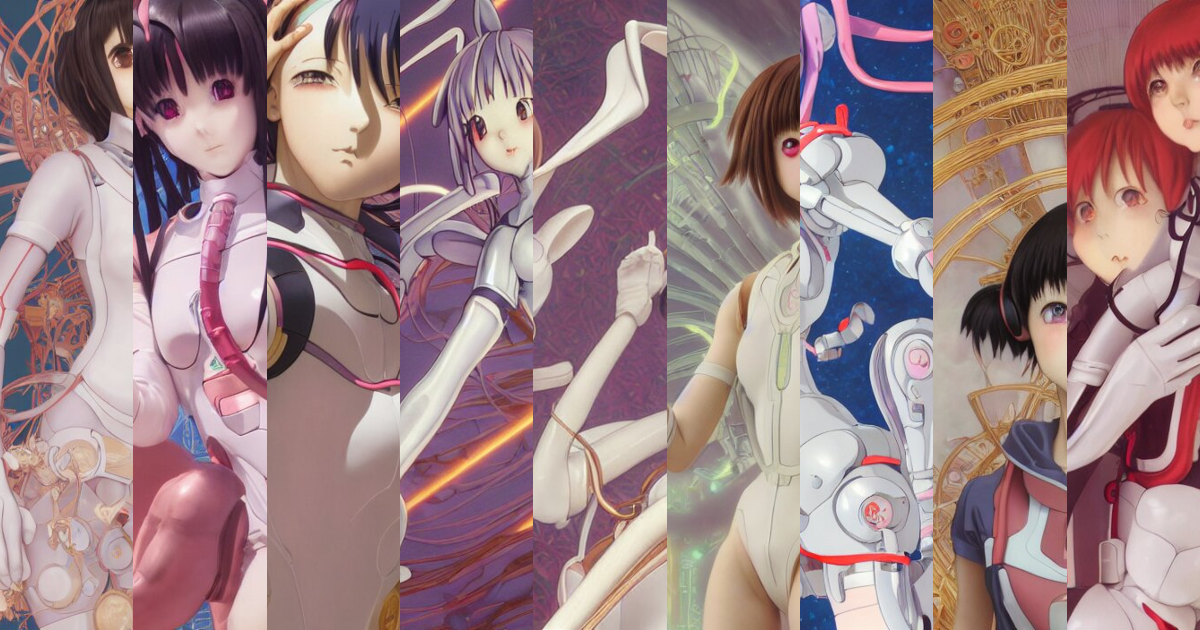 Lexica - Technological giygas, usagi bunny rabbit, lain iwakura, rei ayanami plug suit, female ...