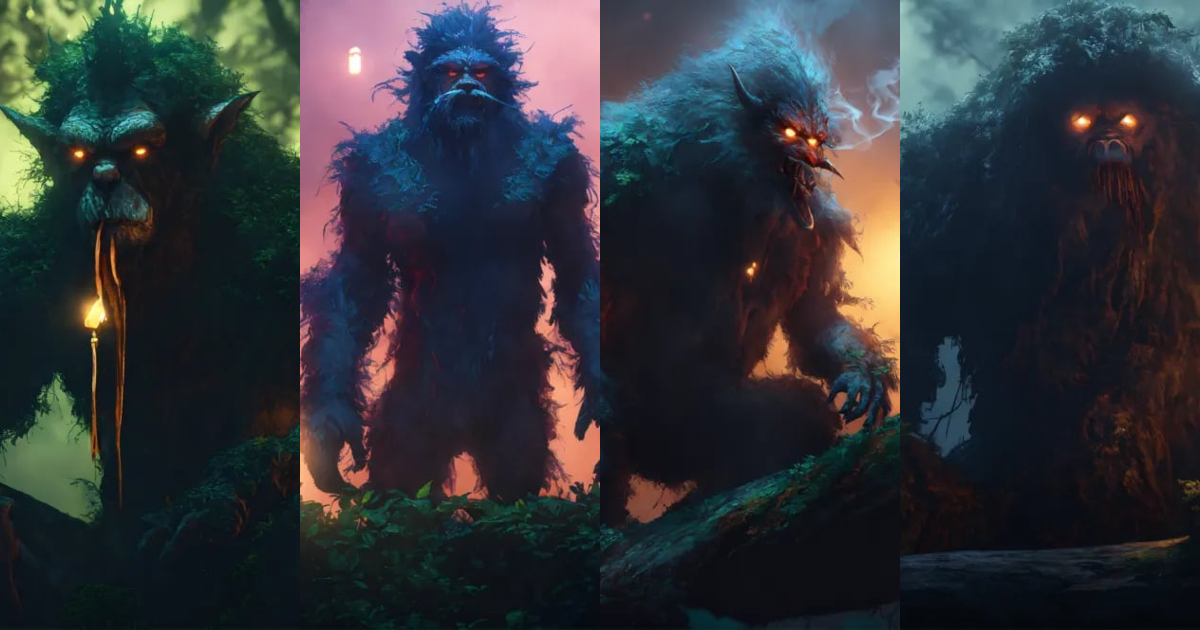 Lexica - Kapre philippines scary hairy humanoid monster smoking a ...