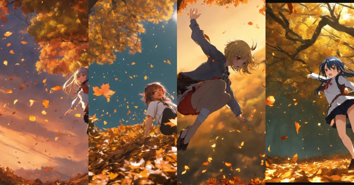 Lexica - The anime girl Sinestrea falling from the top of a tree, their ...