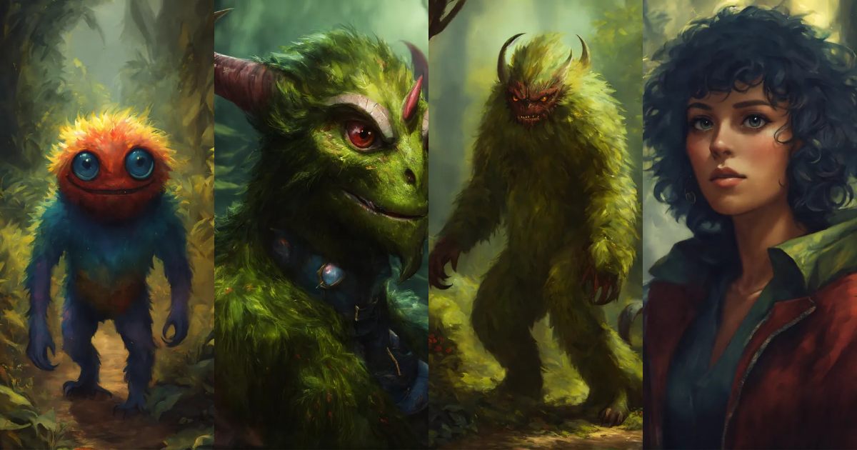 Lexica - Portrait of a sneaky monster