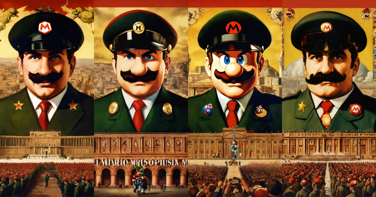 Lexica - Super Mario, Mussolini