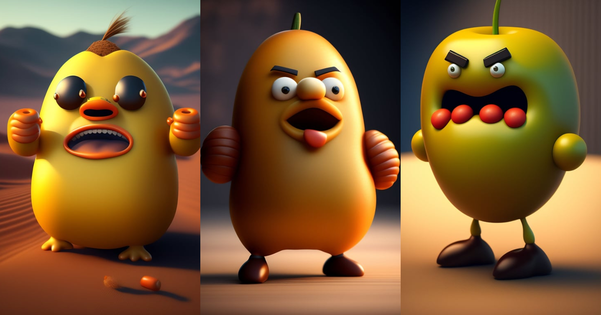 Lexica - Angry real potato with arms wearing guns