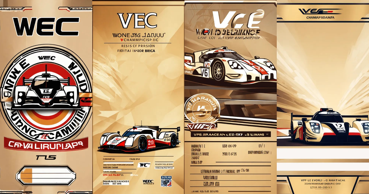 Lexica - WEC World endurance championship card VIP ID pass background ...