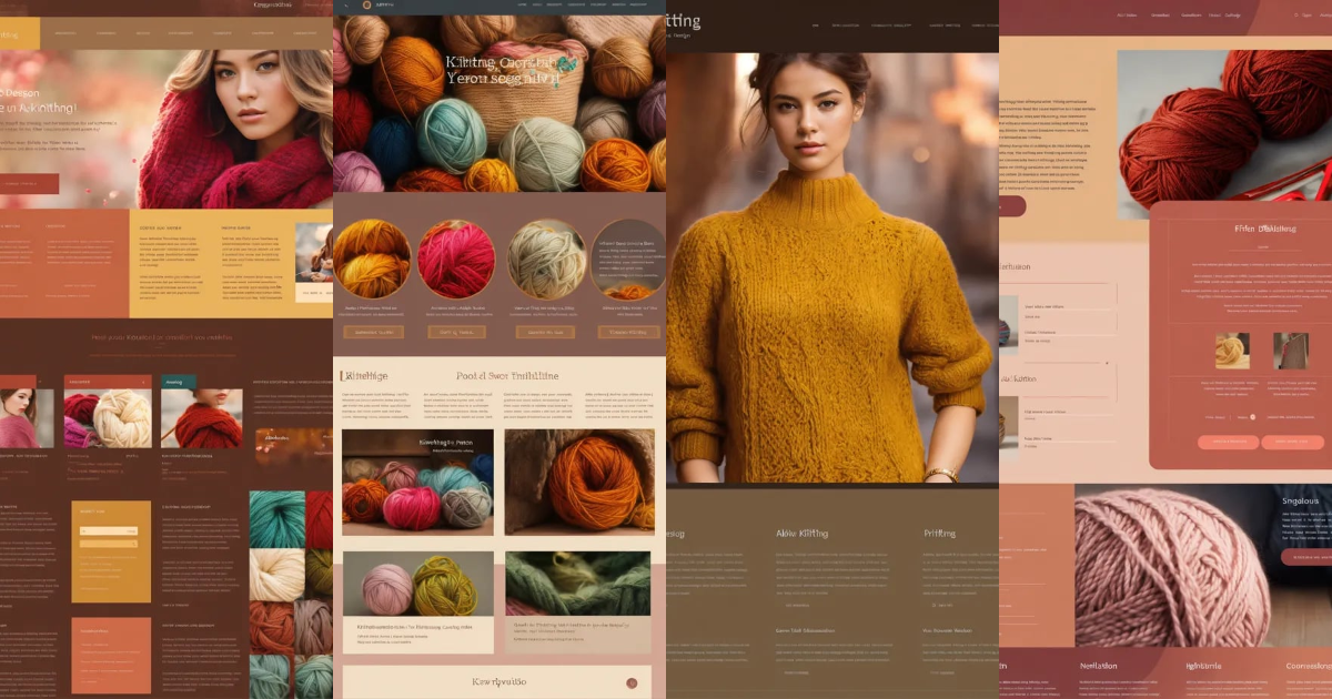 Lexica - Portfolio website for knitting ui design sophisticated, modern ...