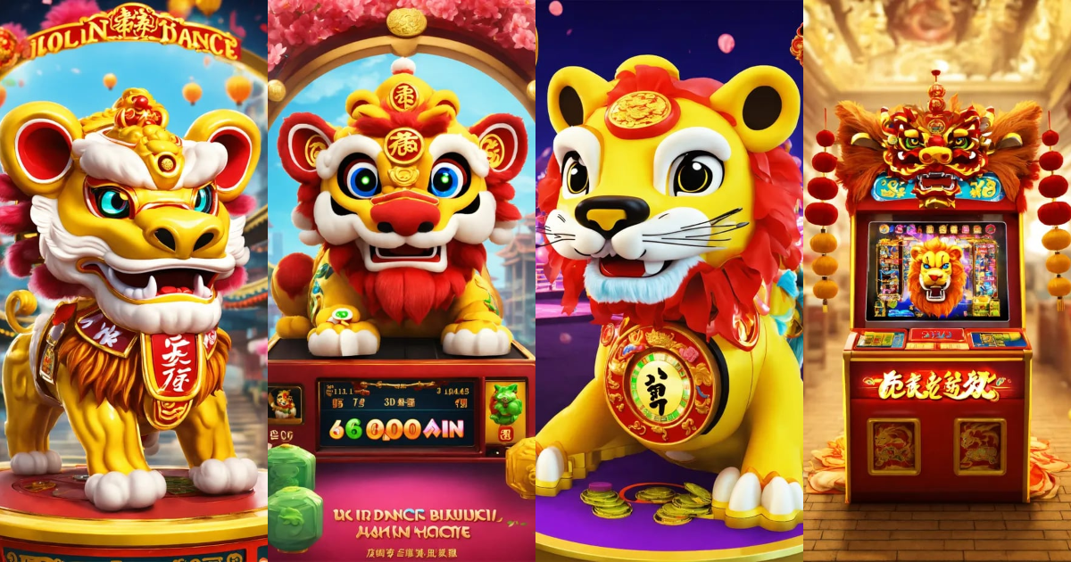 Lexica - 3D lion dance slot machine future