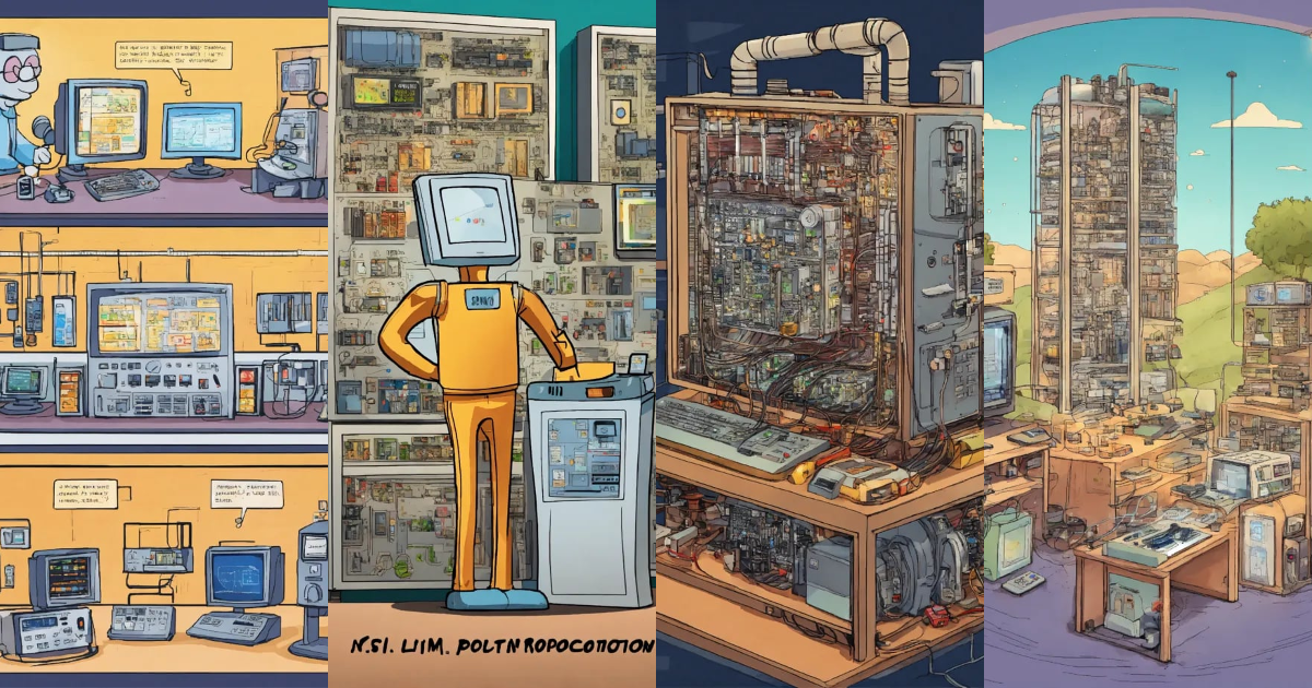 Lexica - Promotion for a semiconductor. Hand-drawn cartoon.