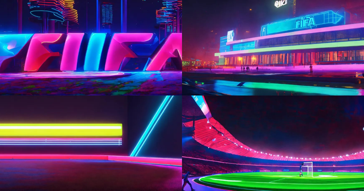 Lexica - Fifa NEON IŞIKLI 4K 8K
