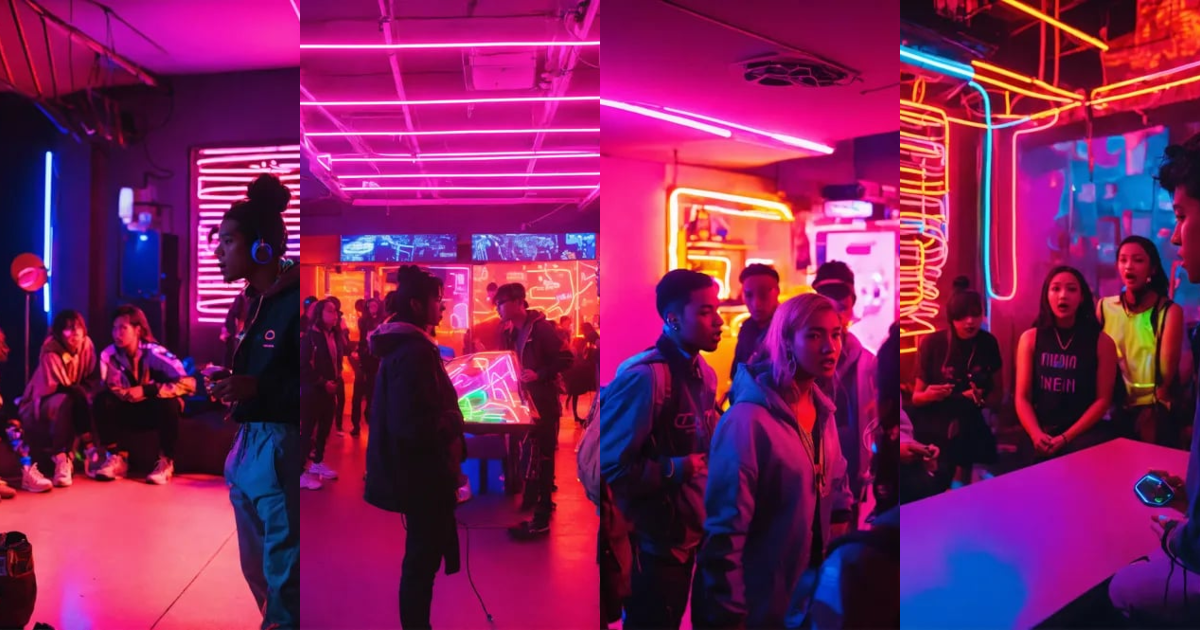 Lexica - A person speaking another language to a group of people in an ...