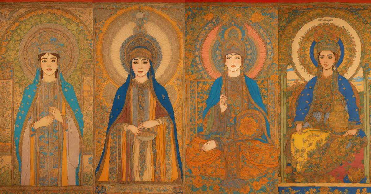 Lexica - Traditional turkish art drawing the nature of God. Line ...
