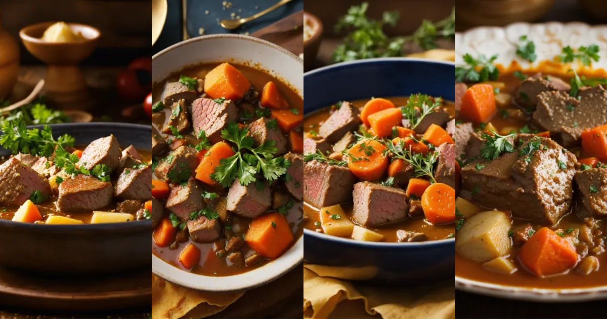 Lexica - Capture the essence of a plate of meat stew a single image for ...