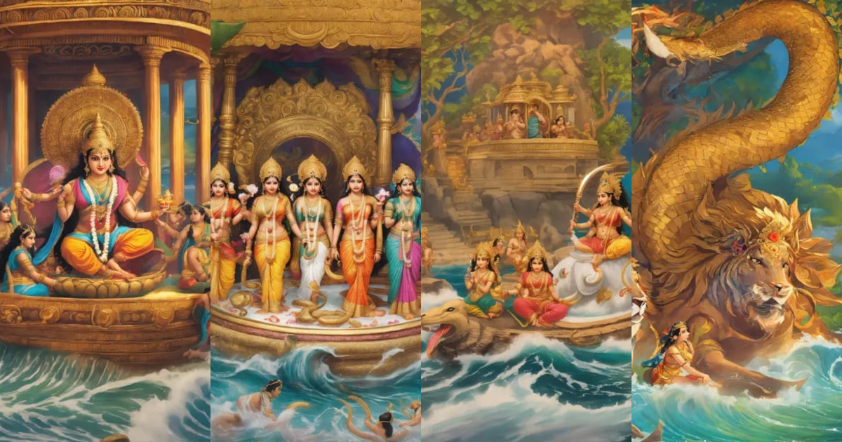 Lexica - Create an illustration of a mesmerizing Indian mythological ...