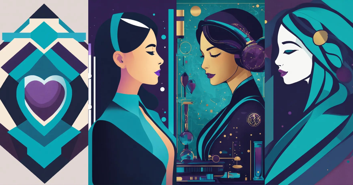 Lexica - Vector icon that represents a love and value for herself in ...