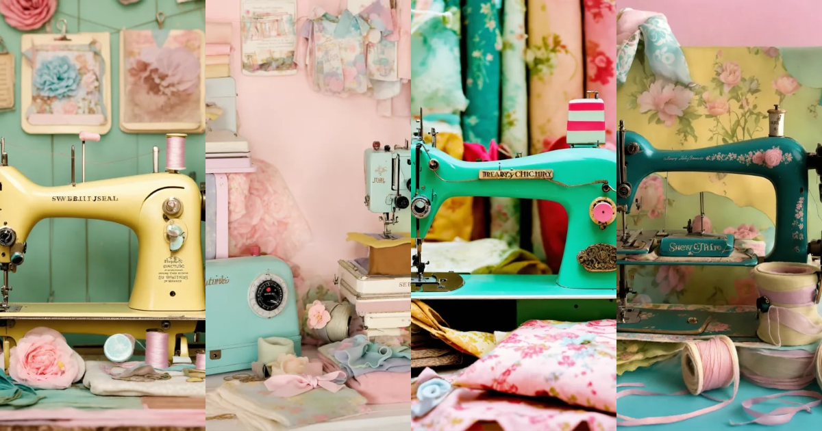 Lexica - Shabby chic dreamy mist pastel junk journals retro sewing ...