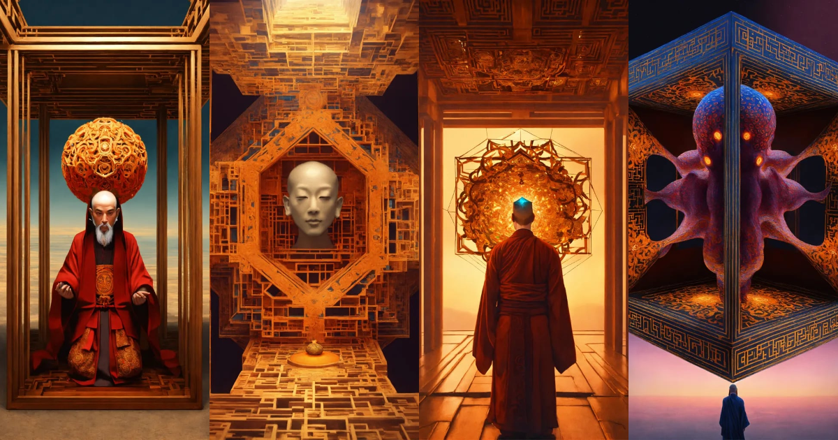 Lexica - Taoist monk octopus tesseract body fractal three point ...