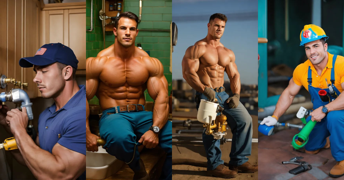 Lexica - Muscular plumber from United States, working