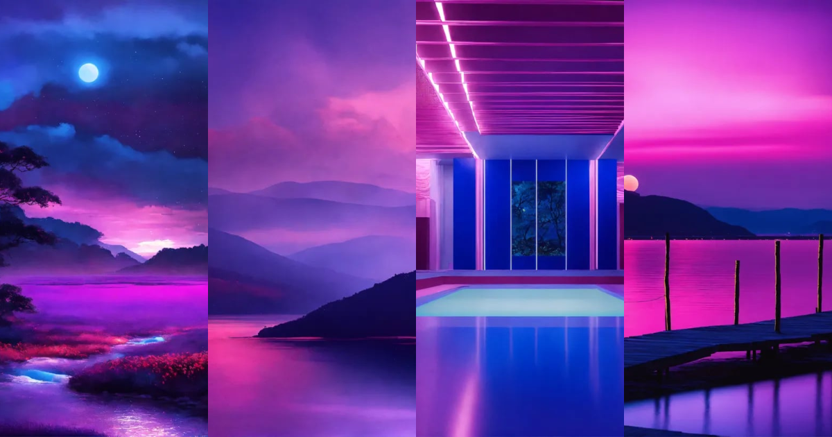 Lexica - Background Start with a background that uses deep, rich colors ...