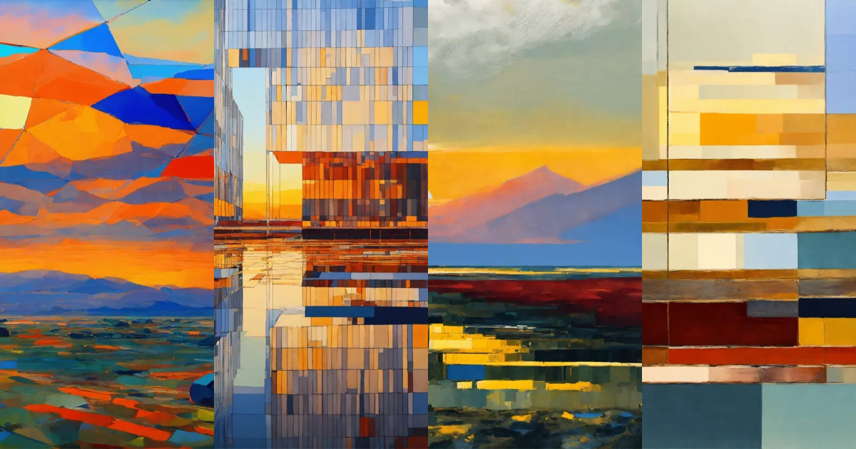 Lexica - Gradian art, recursive art, oil painting, recursive art ...