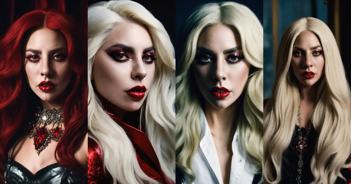 Lexica - Photo quality color portrait of Lady Gaga as vampire knight in ...
