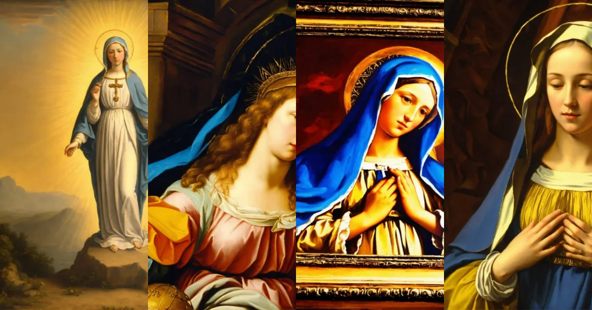 Lexica - Renaissance oil painting of the virgin mary