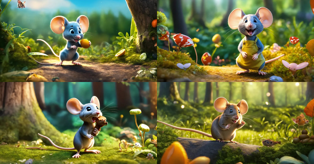Lexica - "Create an image of the mischievous mouse playing pranks on ...
