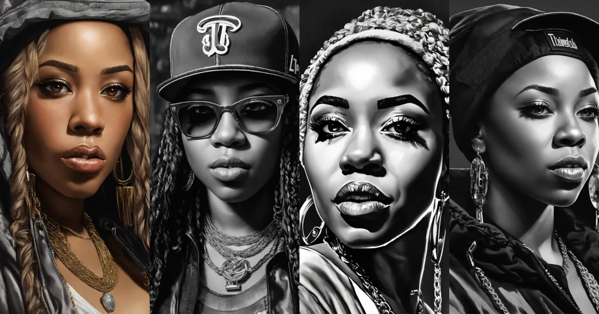 Lexica - Pop art, hyperrealist portrait of black rapper "TI Clifford ...