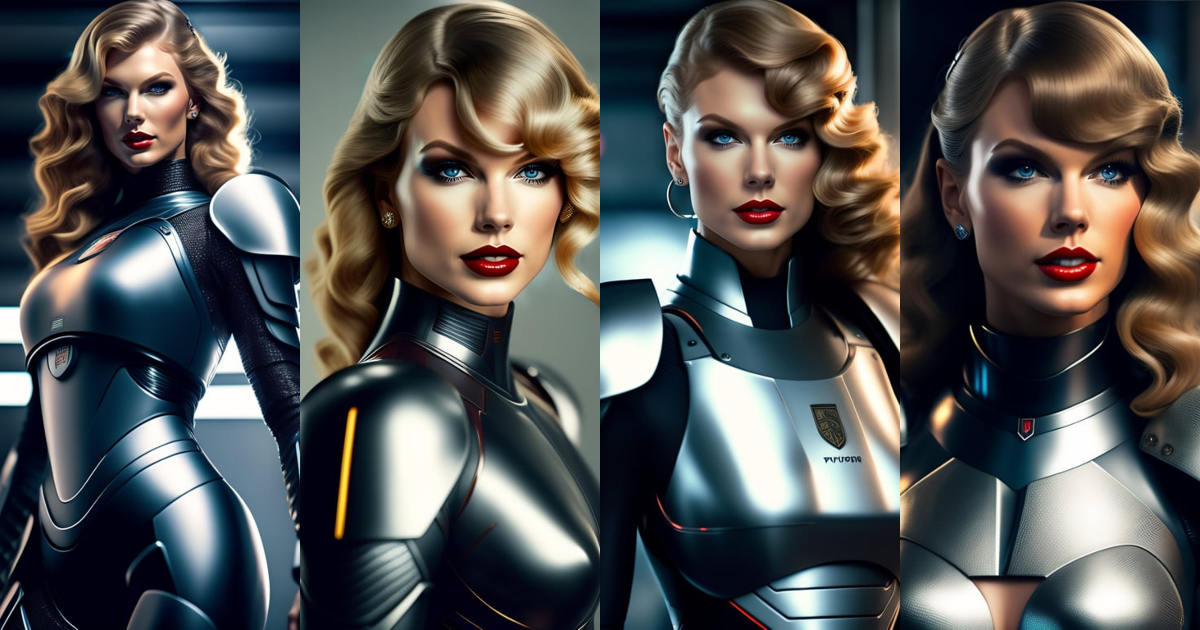 Lexica - Taylor swift as robocop, a character side portrait, realistic ...