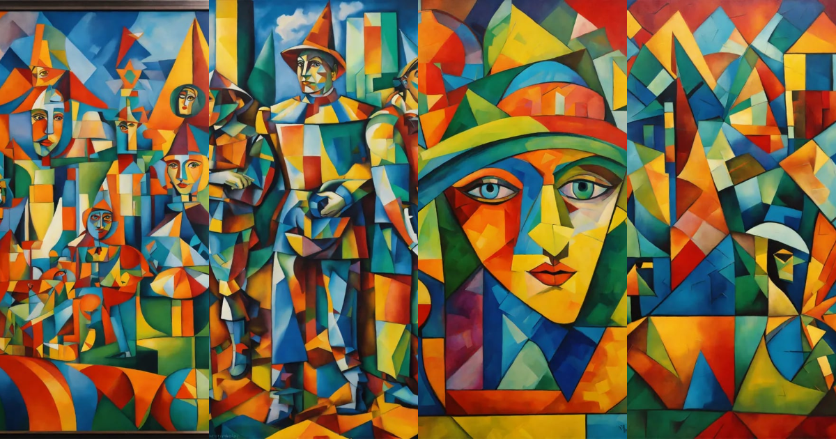 Lexica - Painting "The Wizard of Oz", a colorful Cubist painting in the ...