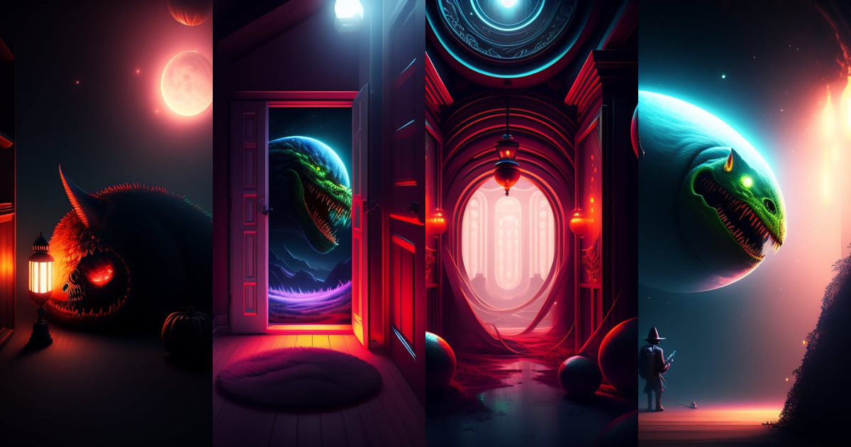 Lexica - Monster inside a liminal space of nightmares, dynamic lighting ...