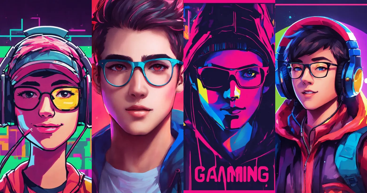 Lexica - Generate a 98x98 profile picture for a YouTube gaming channel ...