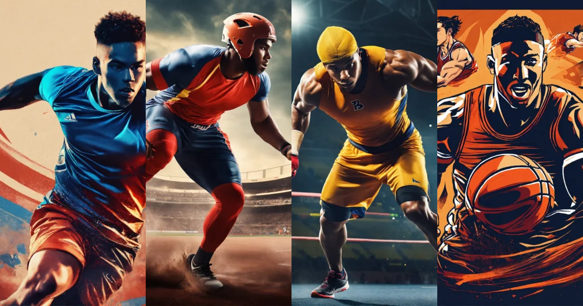 Lexica - Create an image of a versatile athlete excelling in various ...