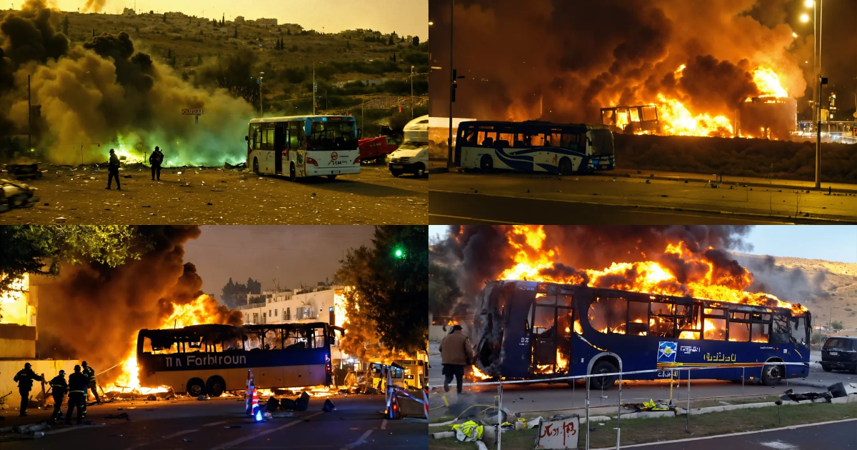 Lexica - Bus exploded by bomb in Israeli city