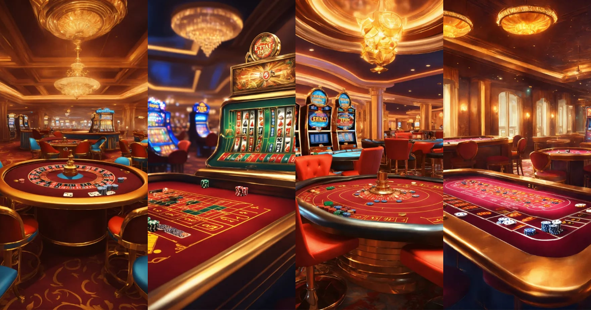 Lexica - Ultra realistic illustration of a online casino without people ...