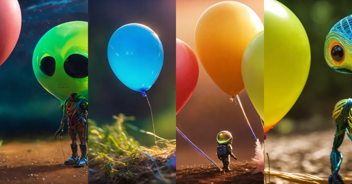 Lexica - A photo featuring an alien to a straw, a delicate feather, and ...