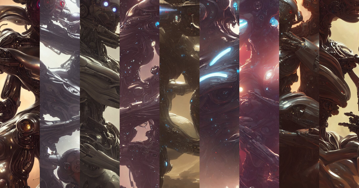 Lexica - Cyborg alien with blaster, intricate, elegant, highly detailed ...