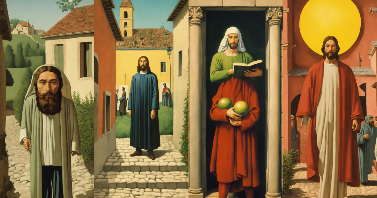 Lexica - Fine illustration of "Jesus as Professor Baltazare" with his ...