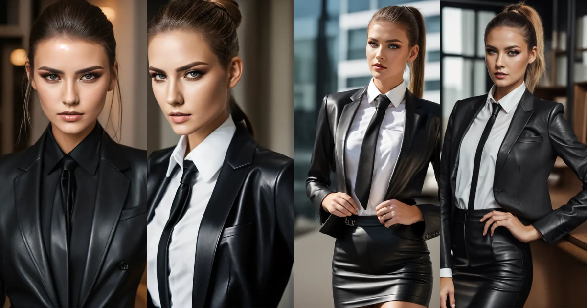 Lexica - German model, Distinctive face, wearing business suit, black ...