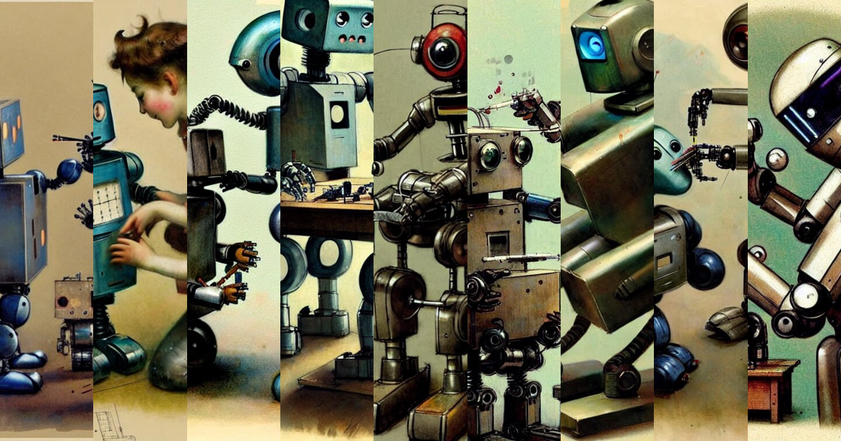 Lexica - ( ( ( ( ( 1 9 5 0 s robot building a robot building a robot ...