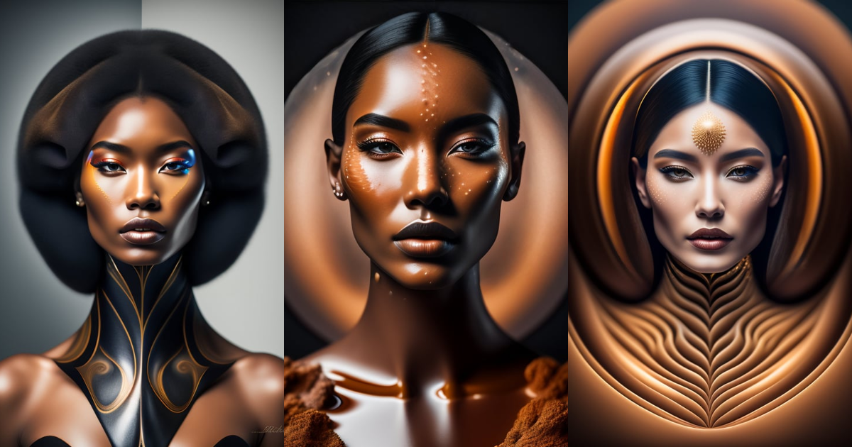 Lexica - Perfect symmetrical face hyperrealism portrait of a beautiful ...