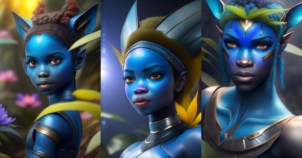 Lexica - A hyper realistic photo of blue Na'vi from the movie Avatar ...