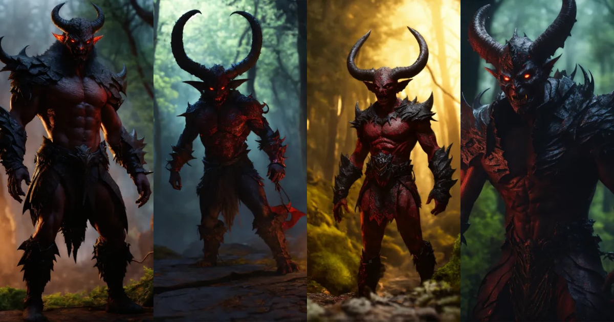 Lexica - Body Shot, ultra realistic, sinister demon, fantasy village ...