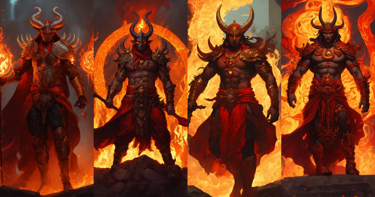 Lexica - Fantastic male fire Jinn 5 + eshu exú guardian of the paths ...