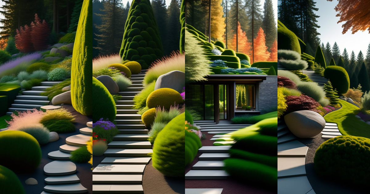 Lexica - Stunning steep hillside pacific northwest landscape design ...