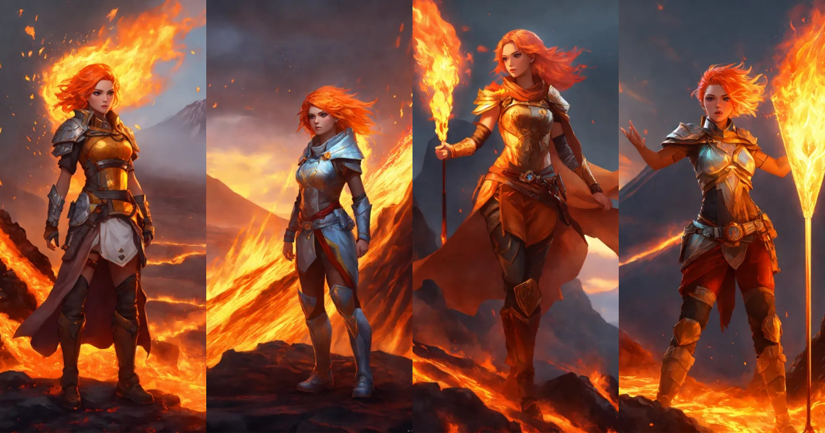 Lexica - Short small female halfbreed elemental efreet with pale skin ...