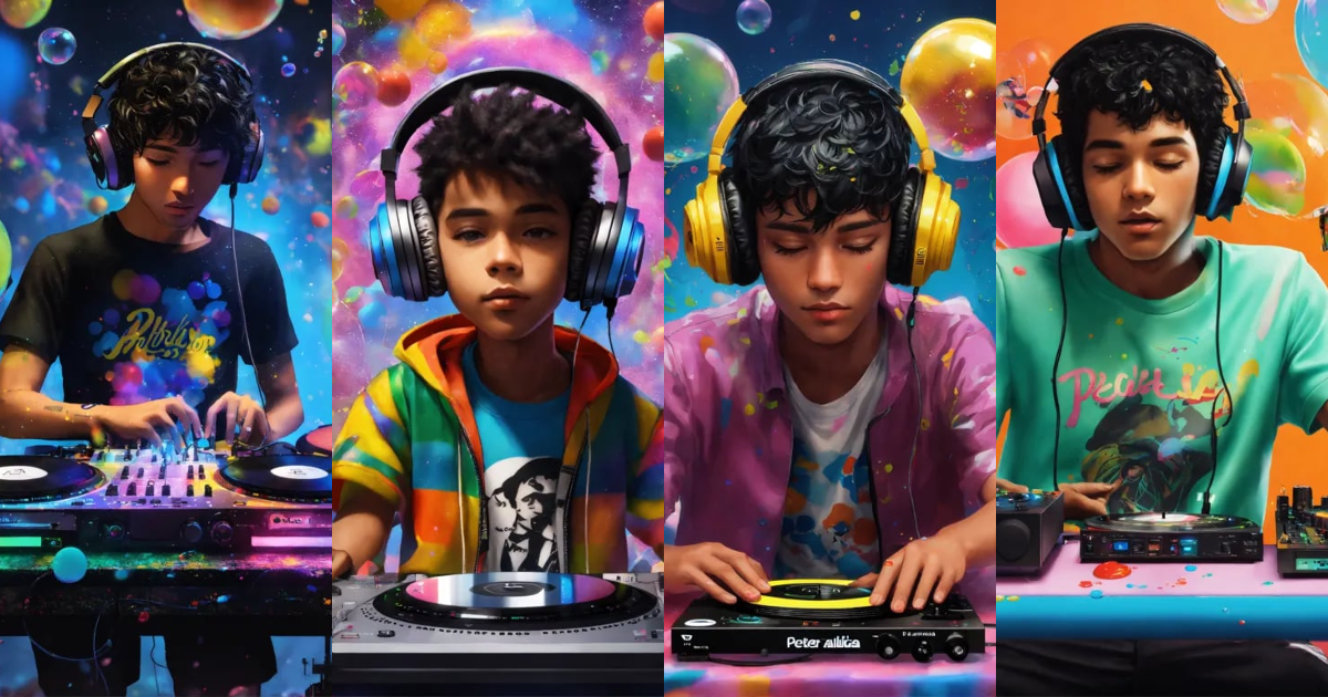 Lexica - Peter Almeida written in the front, small colorful splashes of ...