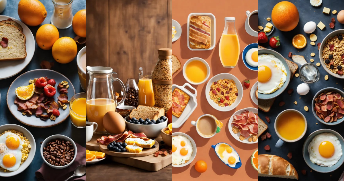 Lexica - A realistic 4HD image showing breakfast supplies, such as eggs ...