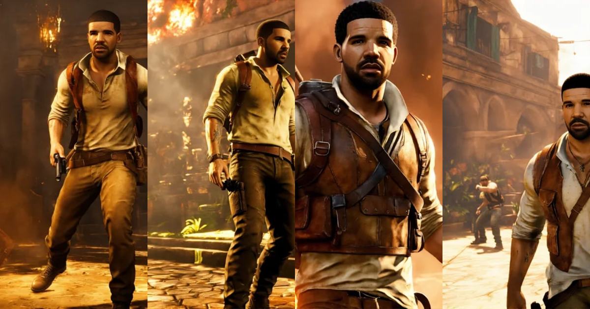 Lexica - Produce me an image of Drake from Uncharted in fighting action ...